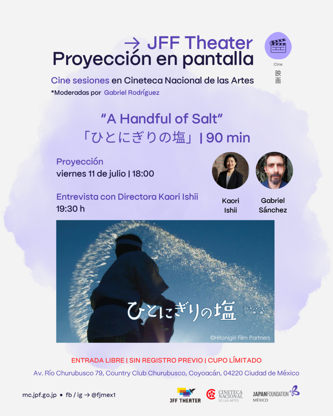 Cine sesiones "JFF Theater" (A Handful of Salt) + Entrevista a la ...